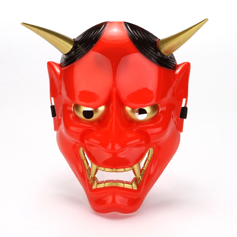 PBT Hannya Mask Japanese Oni Head Mask Comic Mask Halloween Mask ...