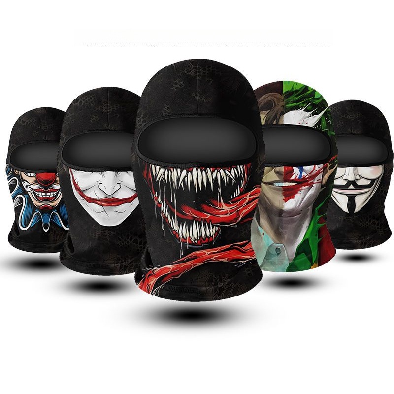 12-Colours Full Face Venom Headgear for Men/Women Motorcycle Riding ...