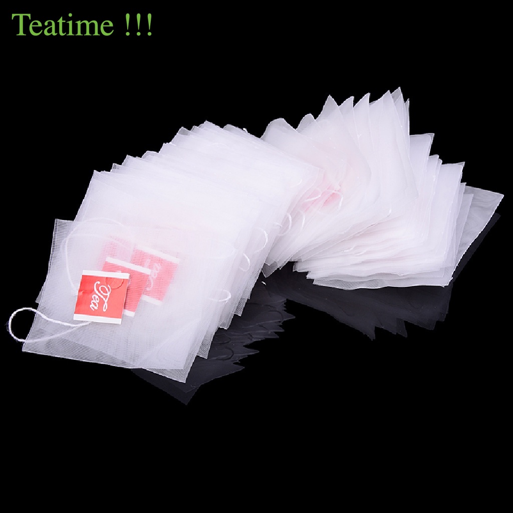 100pcs Nylon Food Grade Plain Empty Tea Bag Bags Beg Teh Infuser Herb ...