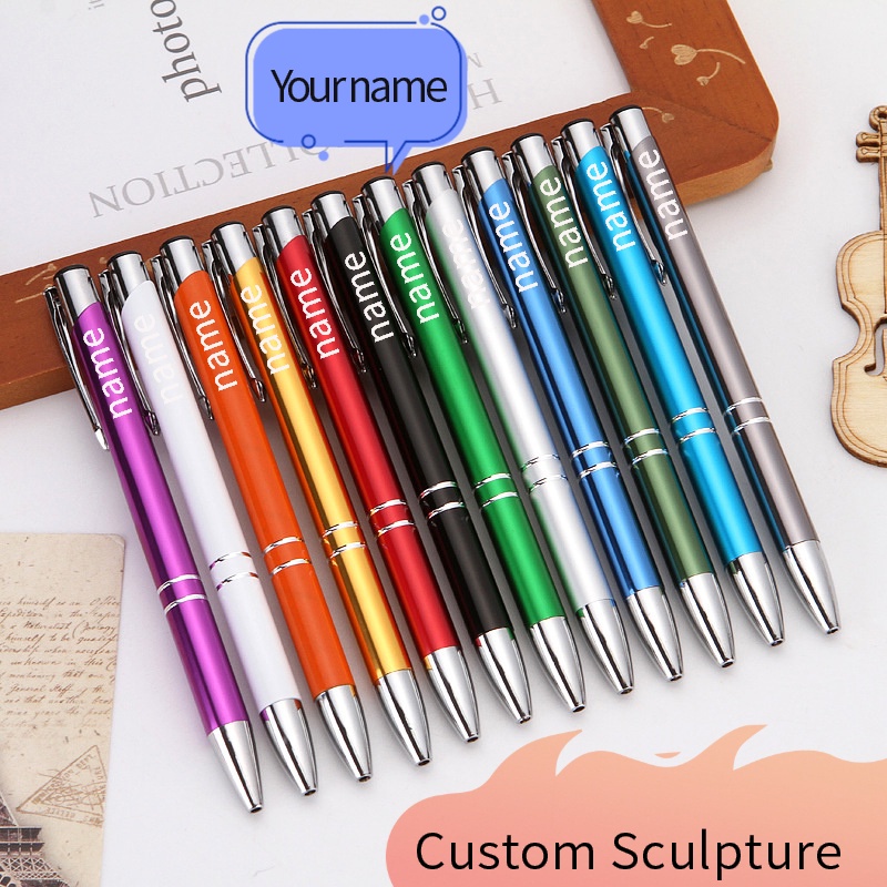 Free Lettering Metal Ballpoint Pen Press Metal Aluminum Rod Press ...