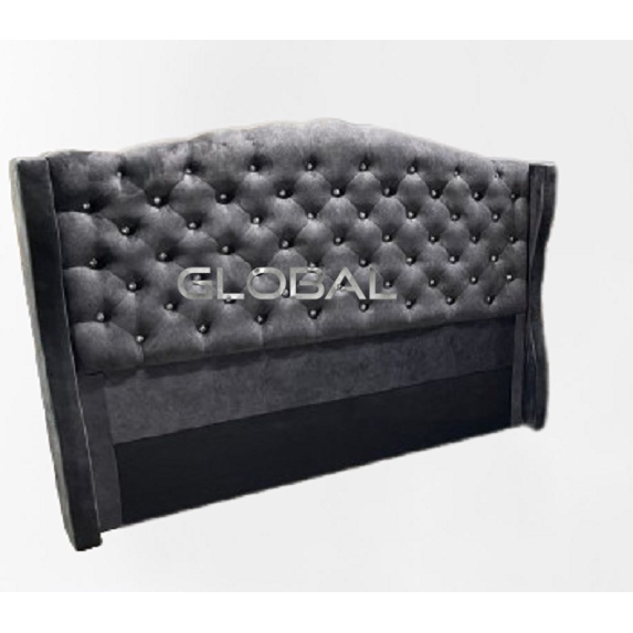 Direct Factory Velvet Grey Headboard Kepala Katil Single / Super Single ...