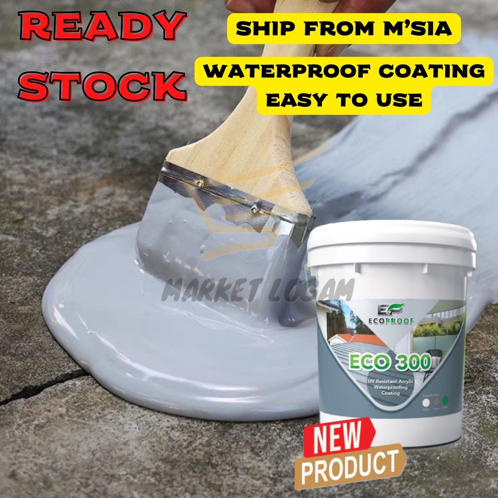 ECOPROOF 5kg Roofing Waterproof Coating/leaking material external wall ...