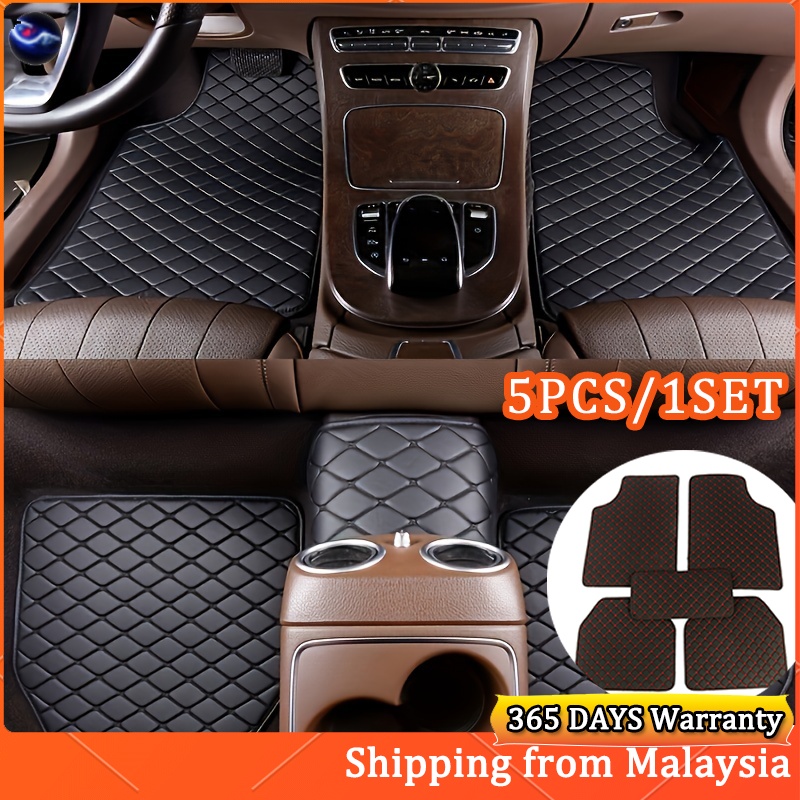 5pcs/set Universal Waterproof Car Floor Mats Front And Rear Full ...