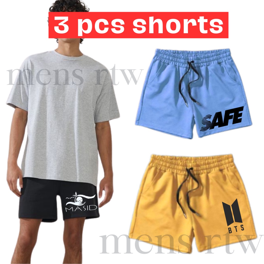 3 pcs short taslan ASSORTED Design (3pcs Shorts) Pang Porma New Style ...