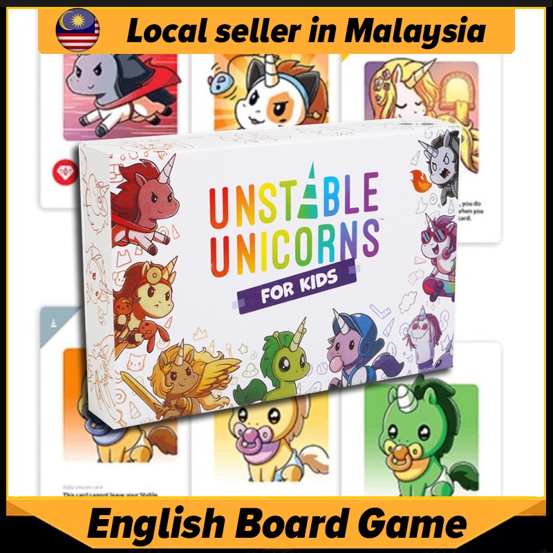 Card Game Unstable Unicorns for Kids Edition Unstable Game | Shopee ...