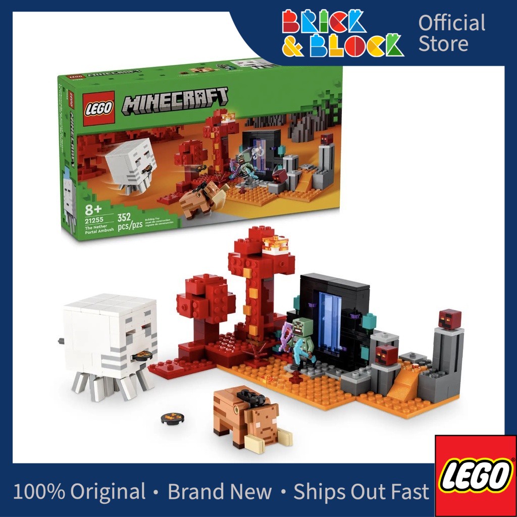 LEGO 21255 The Nether Portal Ambush | LEGO Minecraft | Shopee Malaysia