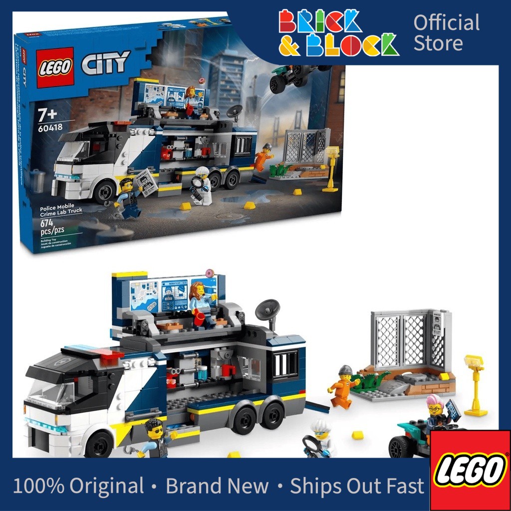 LEGO 60418 Police Mobile Crime Lab Truck | LEGO City | Shopee Malaysia