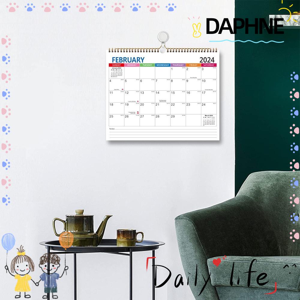 DAPHNE-HOME 2024 English Wall Calendar, Schedule Paper Year Planning ...