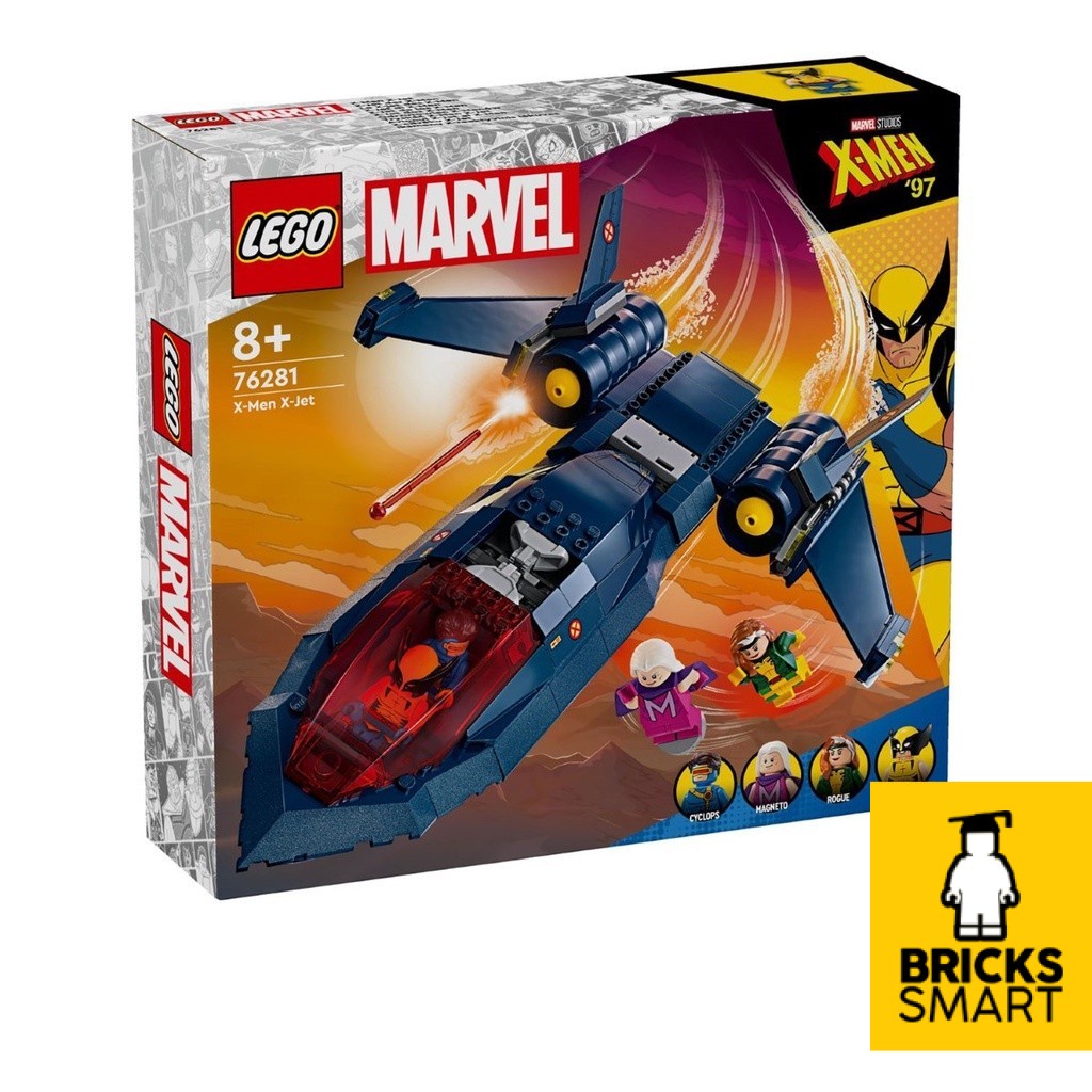 LEGO 76281 Marvel X-Men X-Jet Building Toy Set (359 Pieces) | Shopee ...
