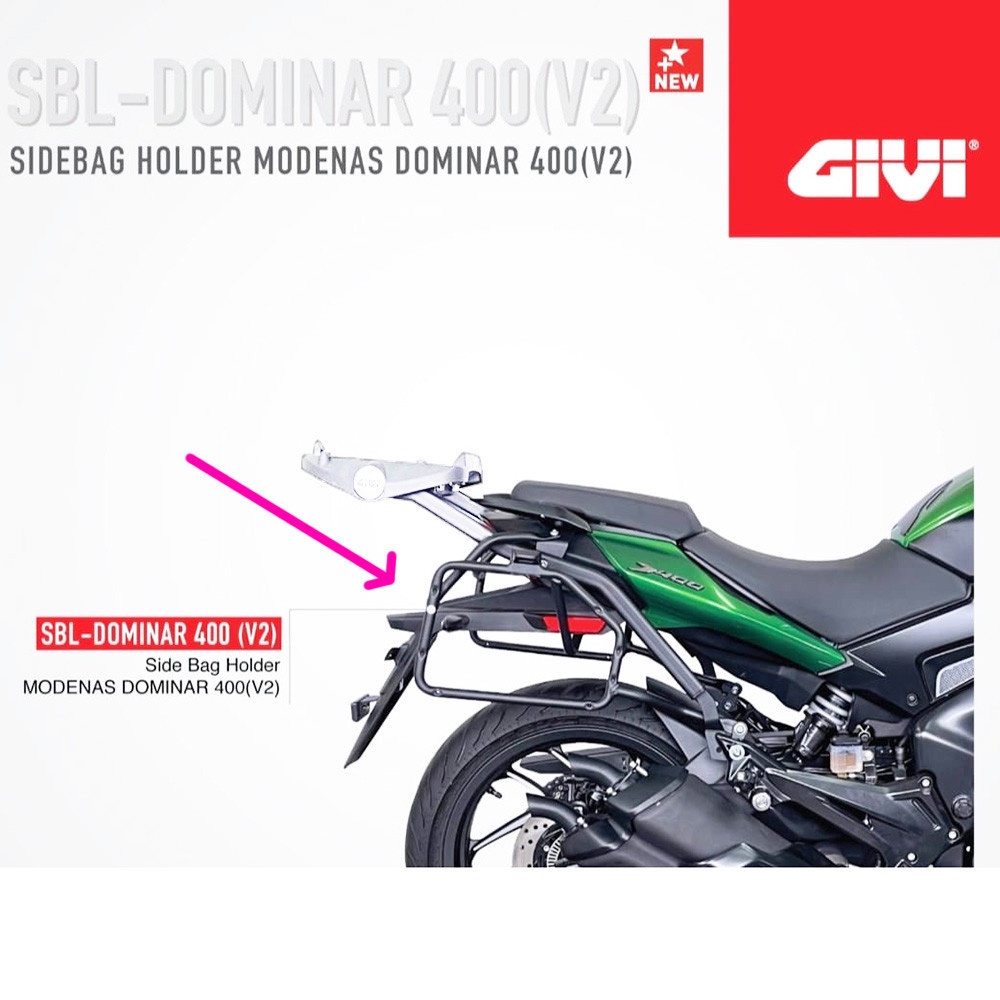 Modenas Dominar 400 (V2) GIVI Sidebag Holder (1 Set) | Shopee Malaysia