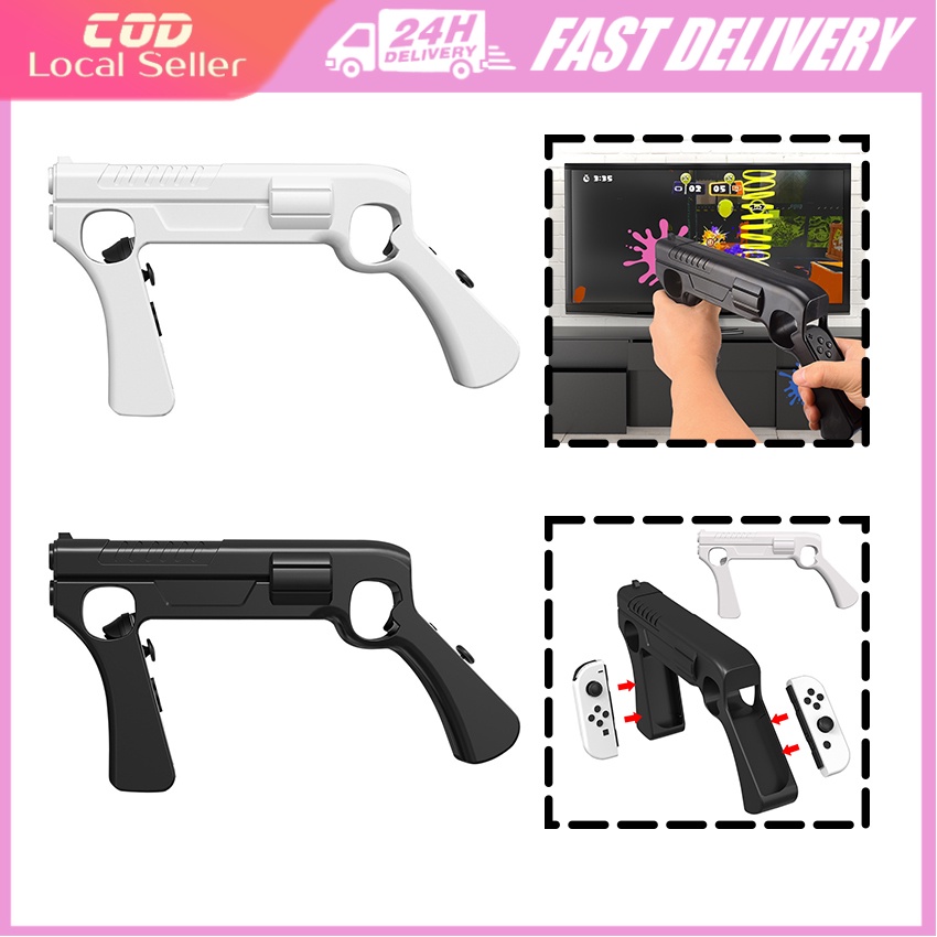 Nintendo Switch Ns Oled Joycon Gun Shape Handgrip for Switch Action ...