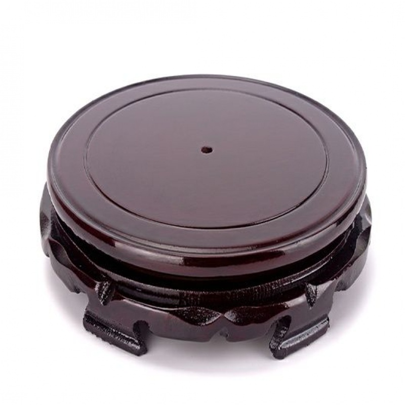 Compressed Wooden Round Base Vase Flower Pot Fish Tank Wine Jar Strange ...