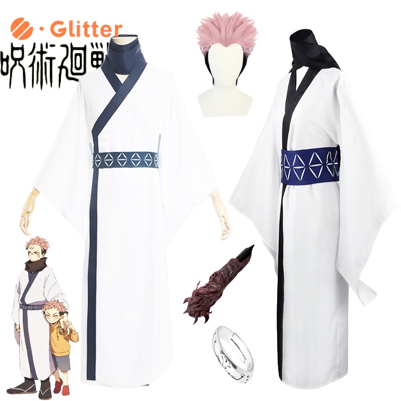 Anime Jujutsu Kaisen Ryomen Sukuna Cosplay Costume for Adult Men Wig ...