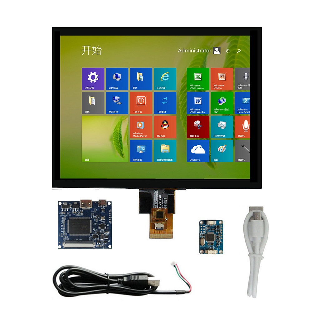 8 Inch HJ080IA-01E IPS 1024*768 LCD Display Screen Driver Control Board ...