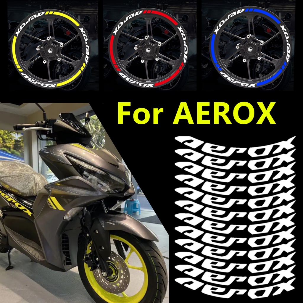 YAMAHA Aerox Sticker Motorbike Reflective Tires Stickers Hub Strip ...