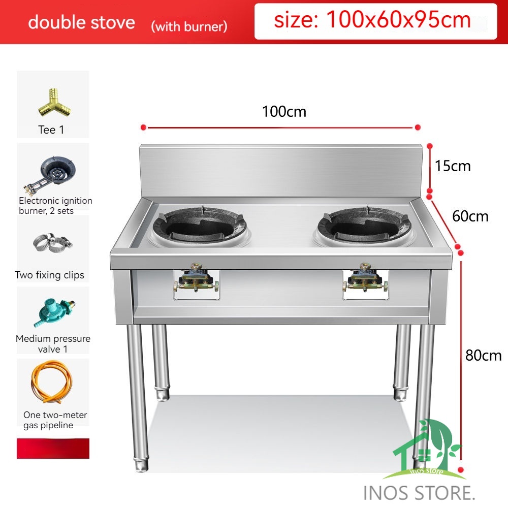 🔥Ready Stock 🔥Stainless Steel High Pressure 2 Burner Kwali Range ...