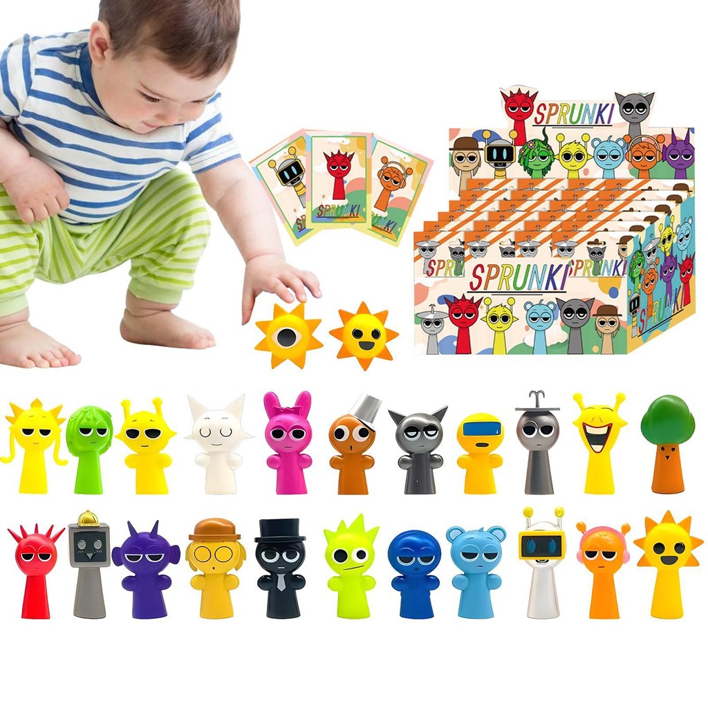 Sprunki Incredibox Figure 24x Animation Game Peripherals Dolls Cartoon ...