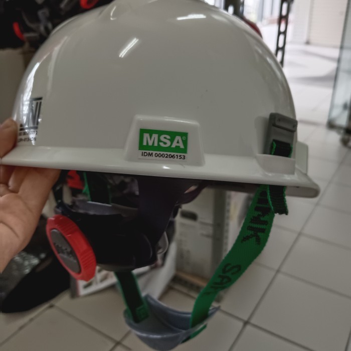 PUTIH Full Set MSA Safety Helmet / White Project Work Helmet - SNI ...