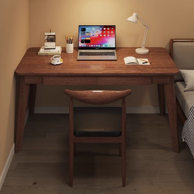 Solid Wood Leg Desk Small Apartment Chinese Style Computer Desk Home ...
