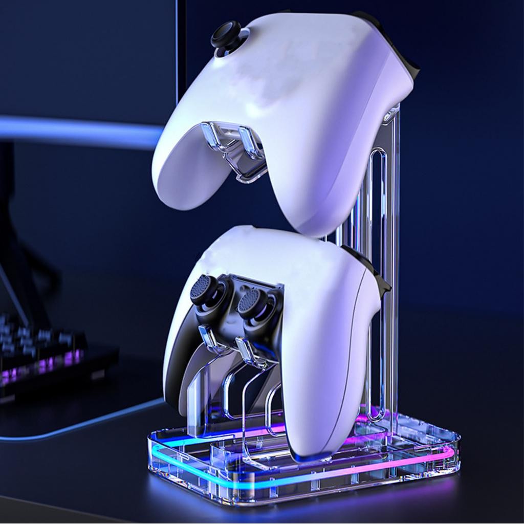 Newlanrode Game Controller Holder Universal RGB Acrylic Display Stand ...