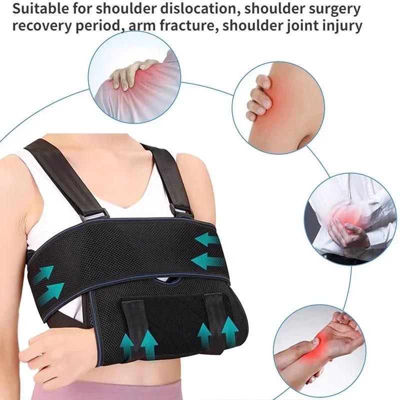 1pcs Arm Sling Fracture Protection, Shoulder Elbow Joint, Arm Dislocation Fixation Strap ...