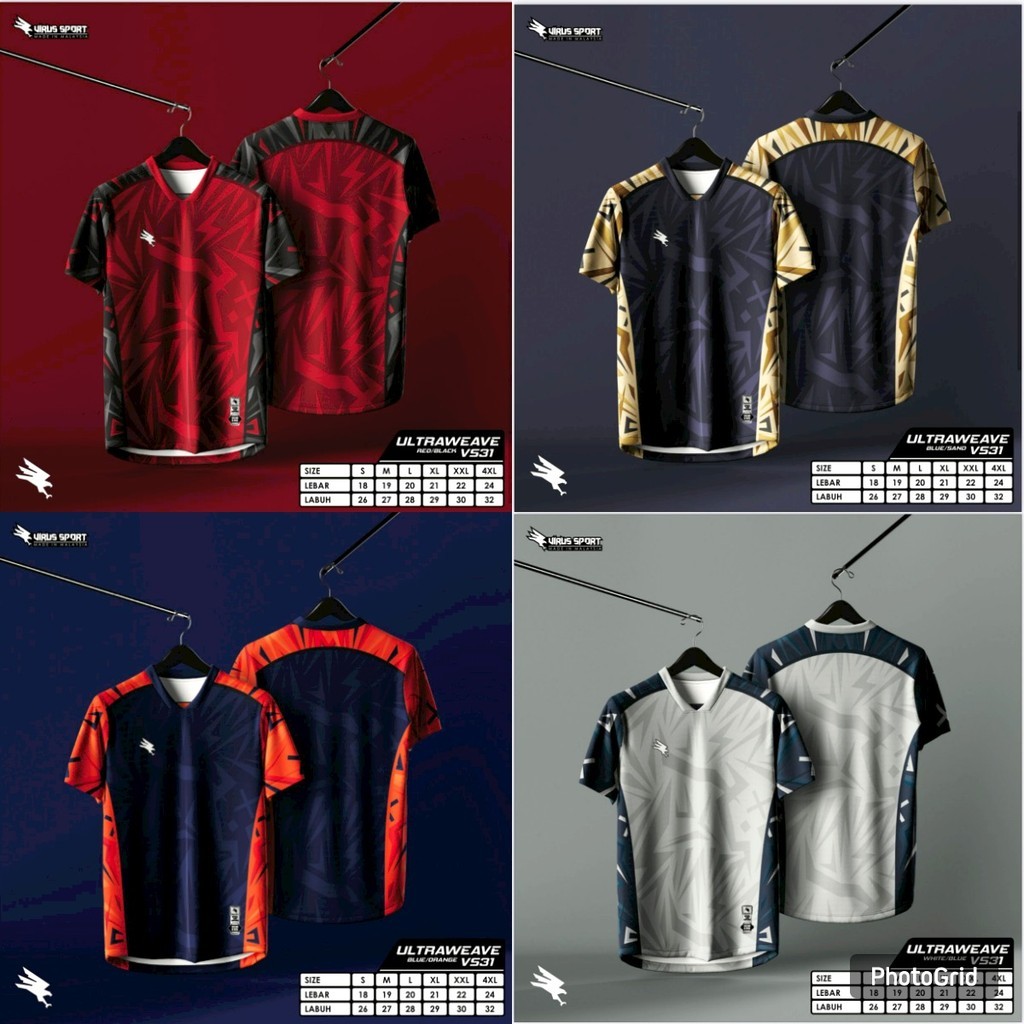 Virus Sport VS31 Ultraweave Jersey New Design 2025 Short Sleeve Unisex | Jersi Sukan Ultraweave ...
