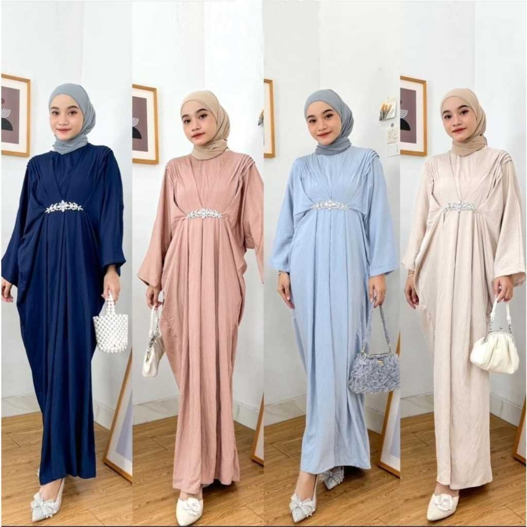 Glovera - PEARL KAFTAN GHANIA MUSLIM DRESS OUTFIT RAMADHAN AND HARI ...