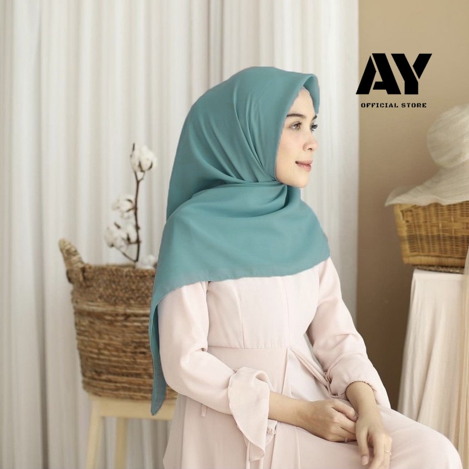Bella square premium rectangular hijab veil, polycotton material, size ...