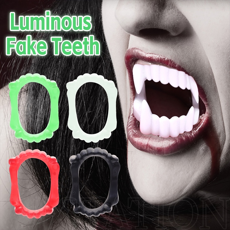 Halloween Luminous Vampire Fake Teeth / Horror Zombie Grim Reaper ...