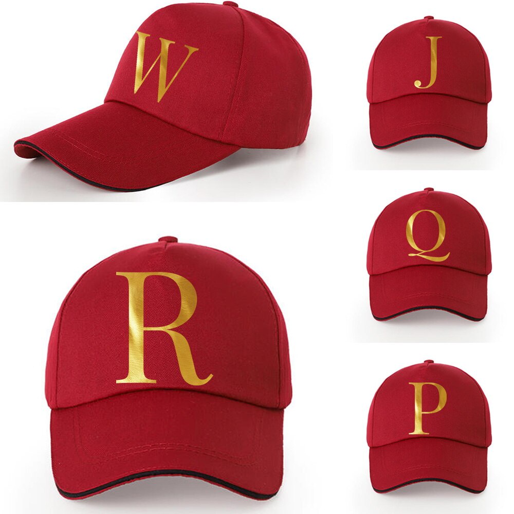 Hip-hop Baseball Cap Summer Sun Hat Casual Wild A~Z Letter Printing ...