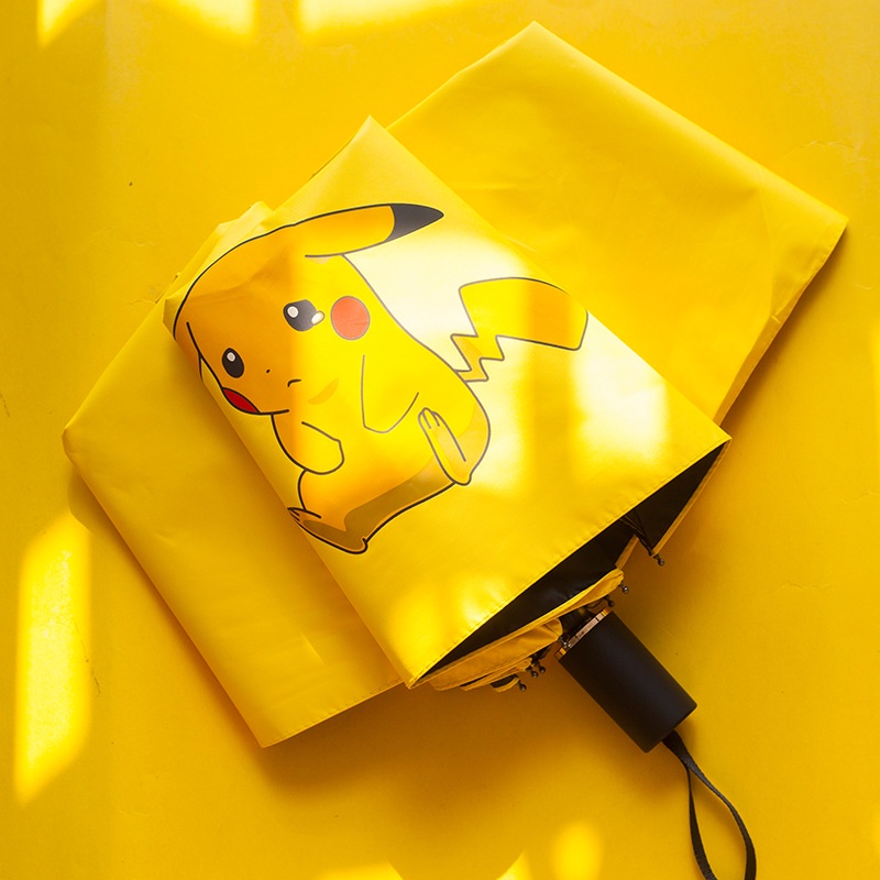 Ready Stock Cartoon Baby Pikachu Cartoon Sun Umbrella Sun Umbrella Sun ...
