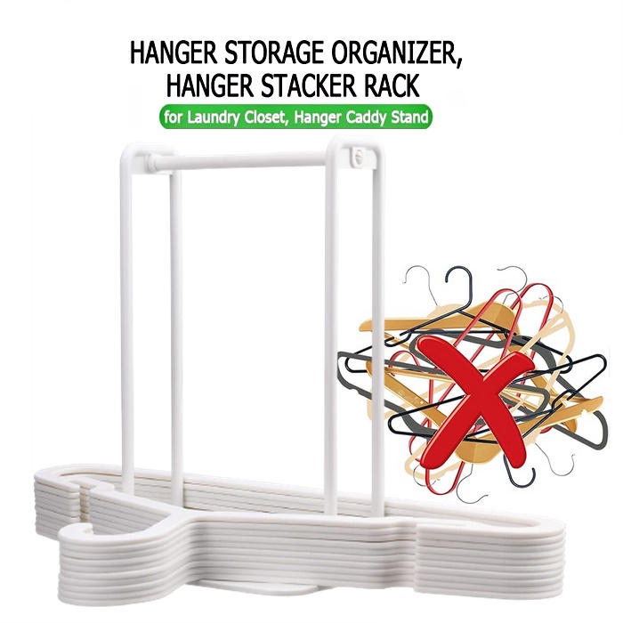 [117] Hanger Storage Organizer Hanger Holder,Hanger Stacker Rack for ...