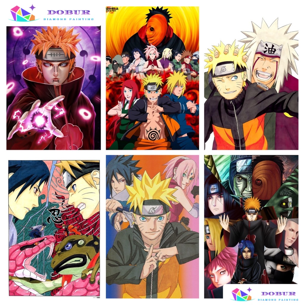 DOBUR | Diamond Painting Kits 30x40CM Round naruto 5D DIY Diamond ...