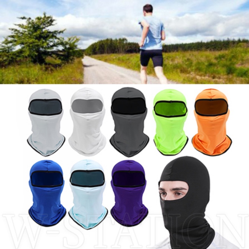 Cycling Full Face Cover Hat with Scalf / Breathable Ice Silk Face Mask ...
