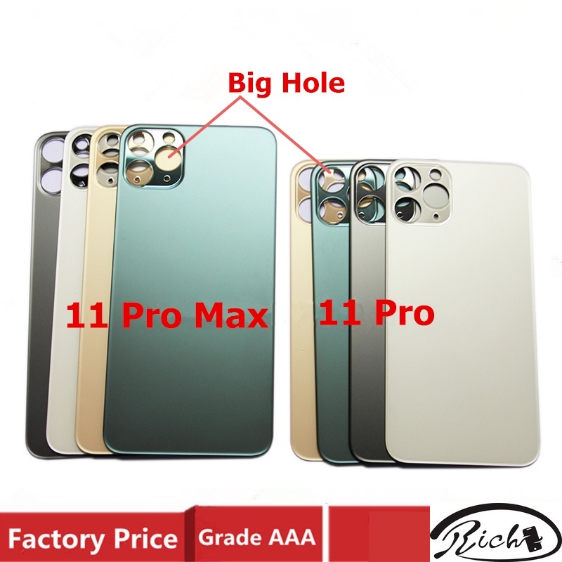 New For iPhone 11Pro 11 11 Pro Max Rear Housing Door Back Battery Glass ...