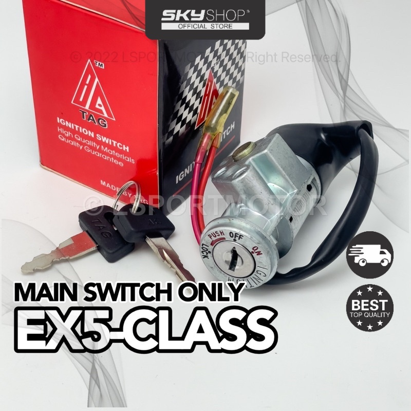 HONDA EX5-CLASS MAIN SWITCH ONLY (TAG) IGNITION SWITCH KEY LOCK STARTER ...
