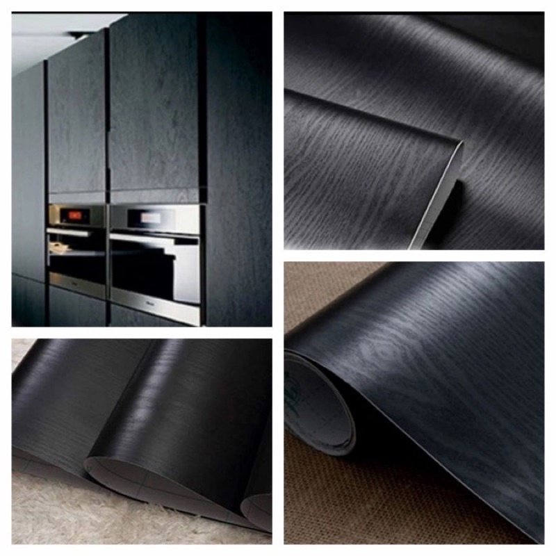 KAYU HITAM Black Fiber Wood Wall WALLPAPER Latest MOTIF Luxury ...