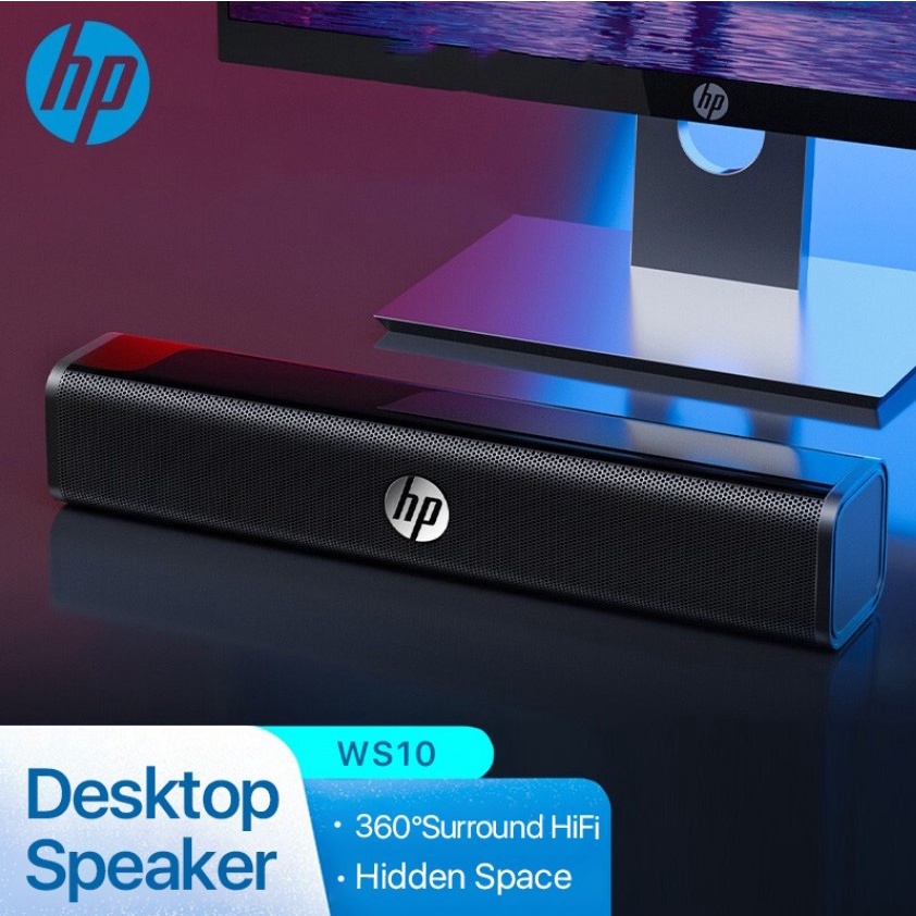 HP WS10 WS-10 Multimedia USB Computer Speaker Desktop Office Home ...