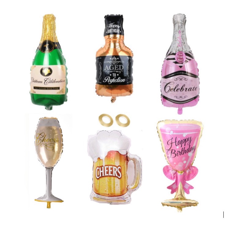 Balloons Shaped Bottles, Large Party Decorations | Shopee Malaysia
