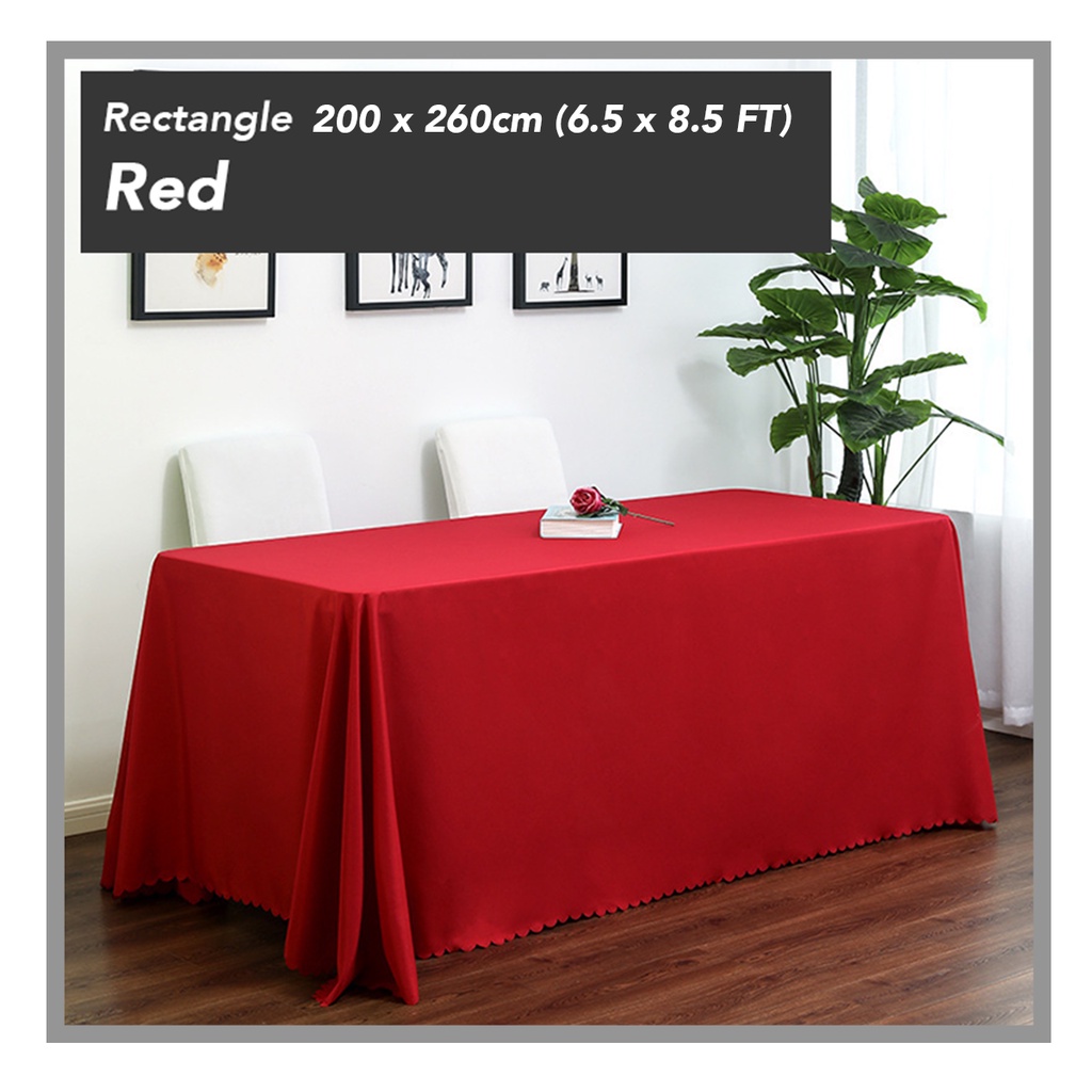 ACEVE DREAM READY STOCK Plain 2.0M x 2.6M (Fit 4x2FT) Rectangle Table ...