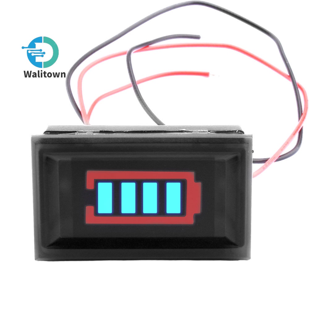 12V-72V 4S-20S Waterproof 2-Wire LED Display Battery Capacity Indicator ...