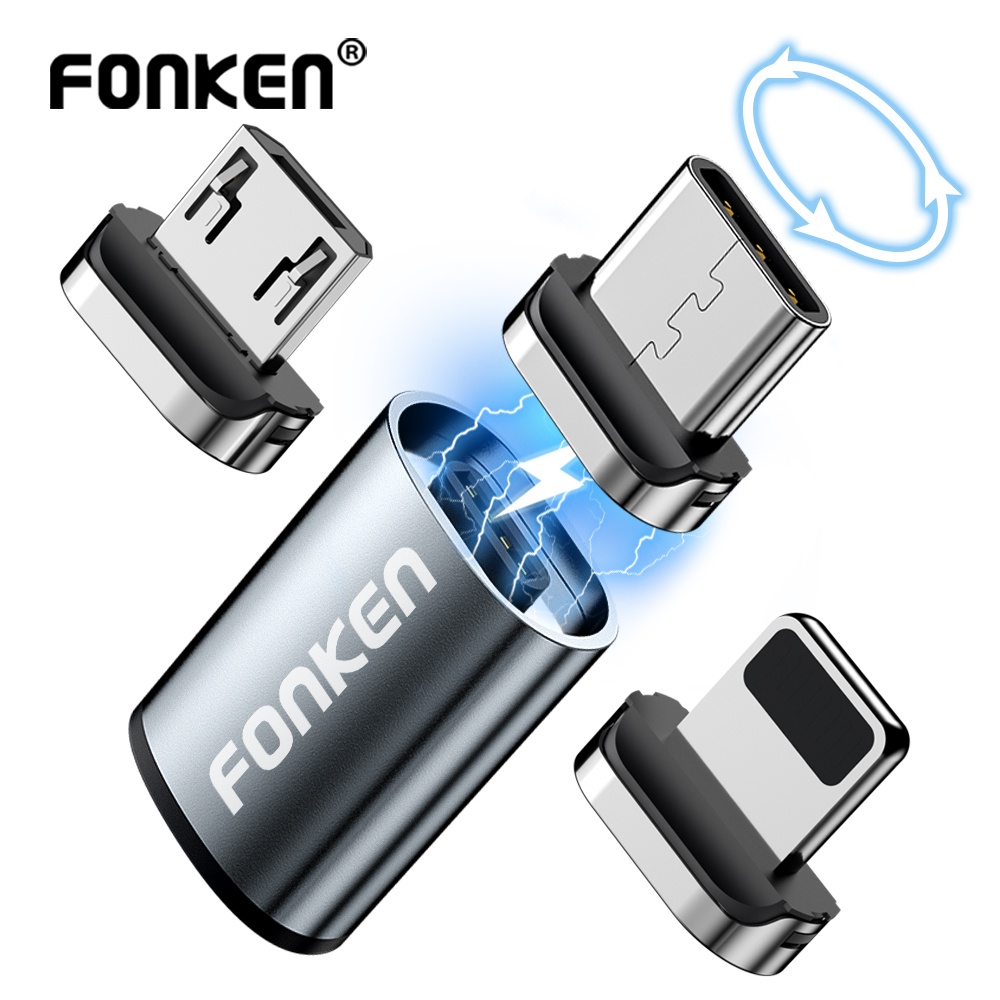 Fonken Magnetic Type C Adapter Type C to 8pin Connector Type C Magnetic ... Fonken Magnetic Type C Adapter Type C to 8pin Connector Type C Magnetic ...
