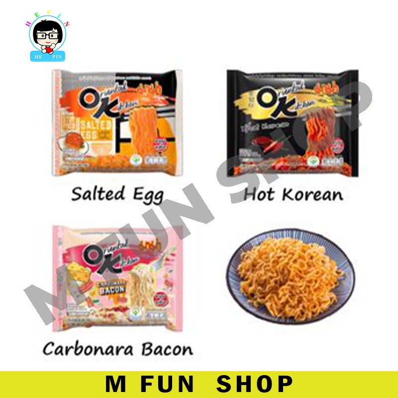 Thailand Mama OK Mee Salted Egg / Hot Korean/Carbonara Bacon/Tom Yam ...