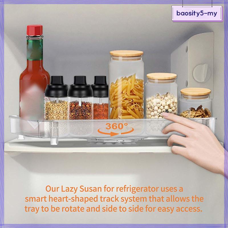 [BaositydaMY] Turntable Organizer for Refrigerator 360 Rotate Fridge ...