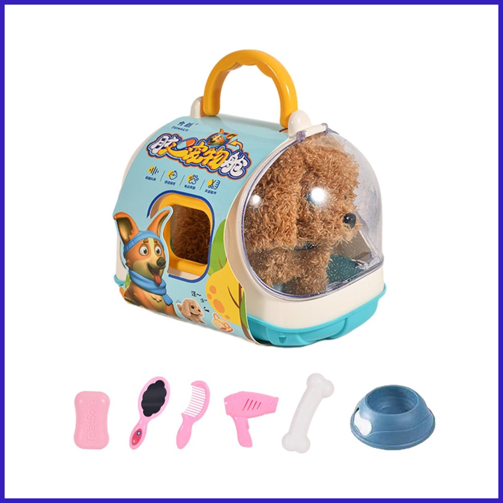 Electronic Plush Dog Toy Dog Plush Pet Care Playset Electric Stuffed ...