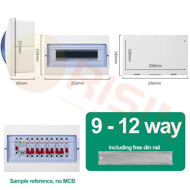 waterproof 2 way electric distribution box plastic distribution box ...