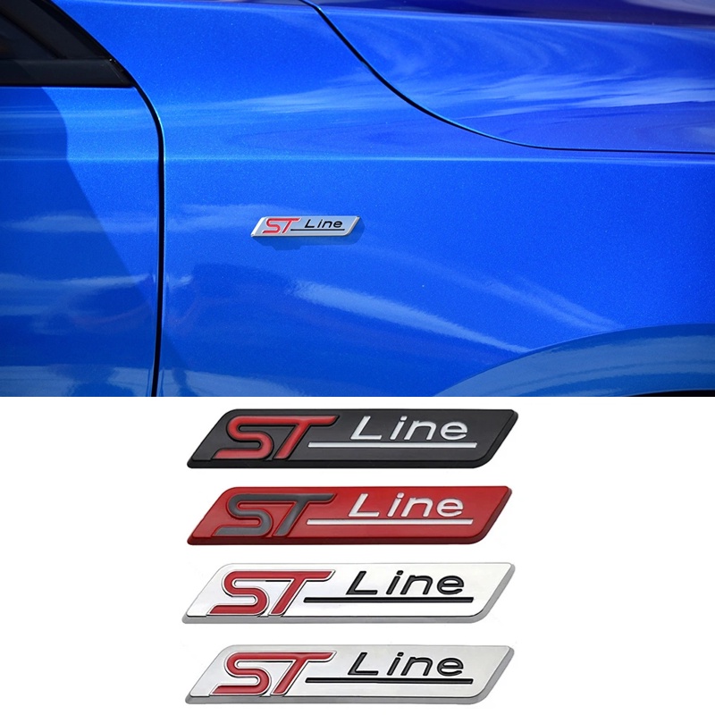 Metal Car Fender Body Side Emblem Rear Trunk Sticker for Ford ST Line ...