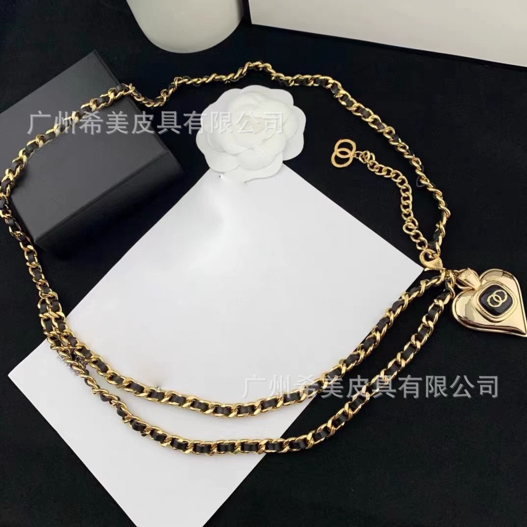 2024 Fashion Chanel Style High-End Classic Love Heart Pendant Waist ...