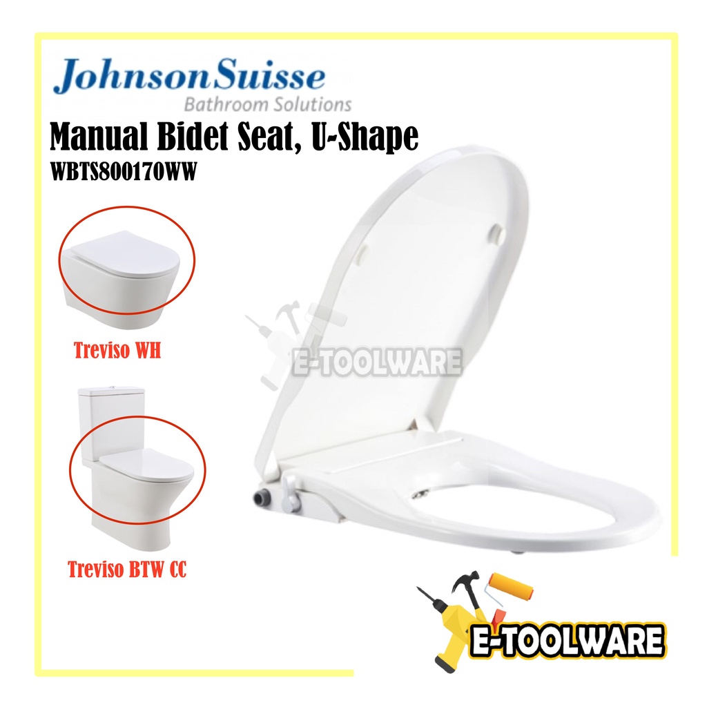 Johnson Suisse WBTS800170WW Manual Bidet Seat (U shape) For Treviso ...