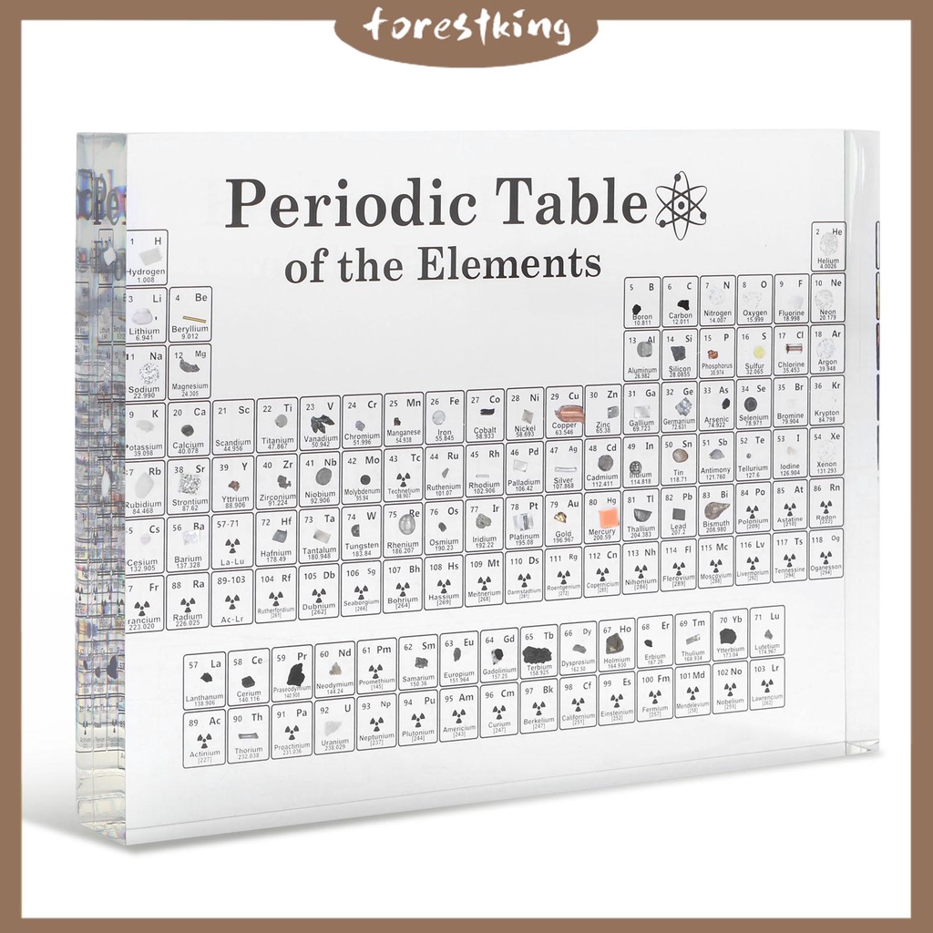 Acrylic Periodic Table Display with 83 Real Elements Samples ...